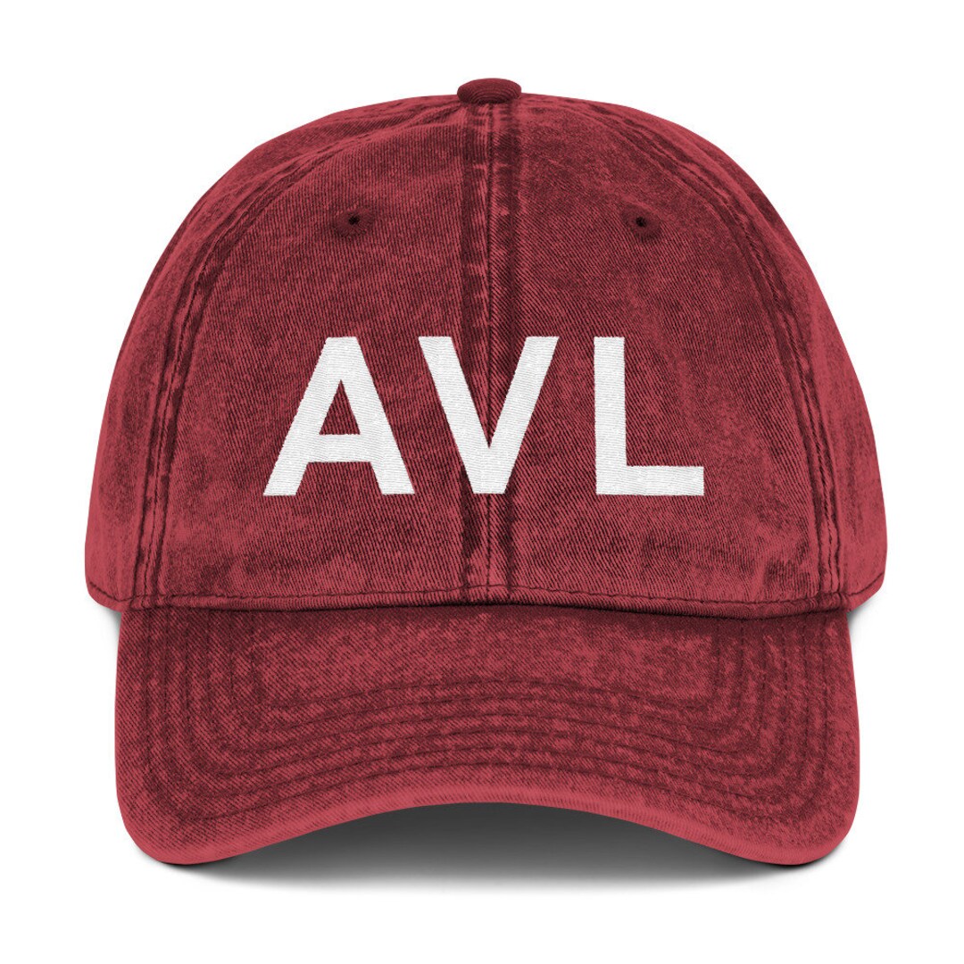AVL Asheville Embroidered Vintage Twill Dad Hat - Etsy