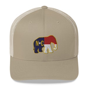 NC North Carolina Flag Elephant Mesh Trucker Cap - Etsy