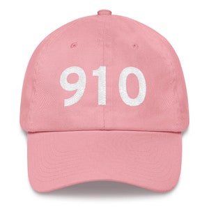 910 Area Code Dad Hat - Wilmington, Fayetteville, Pinehurst - Etsy