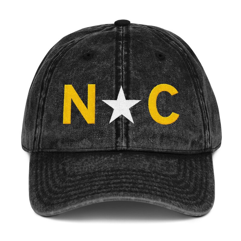 NC North Carolina Flag Vintage Cotton Twill Dad Hat - Etsy