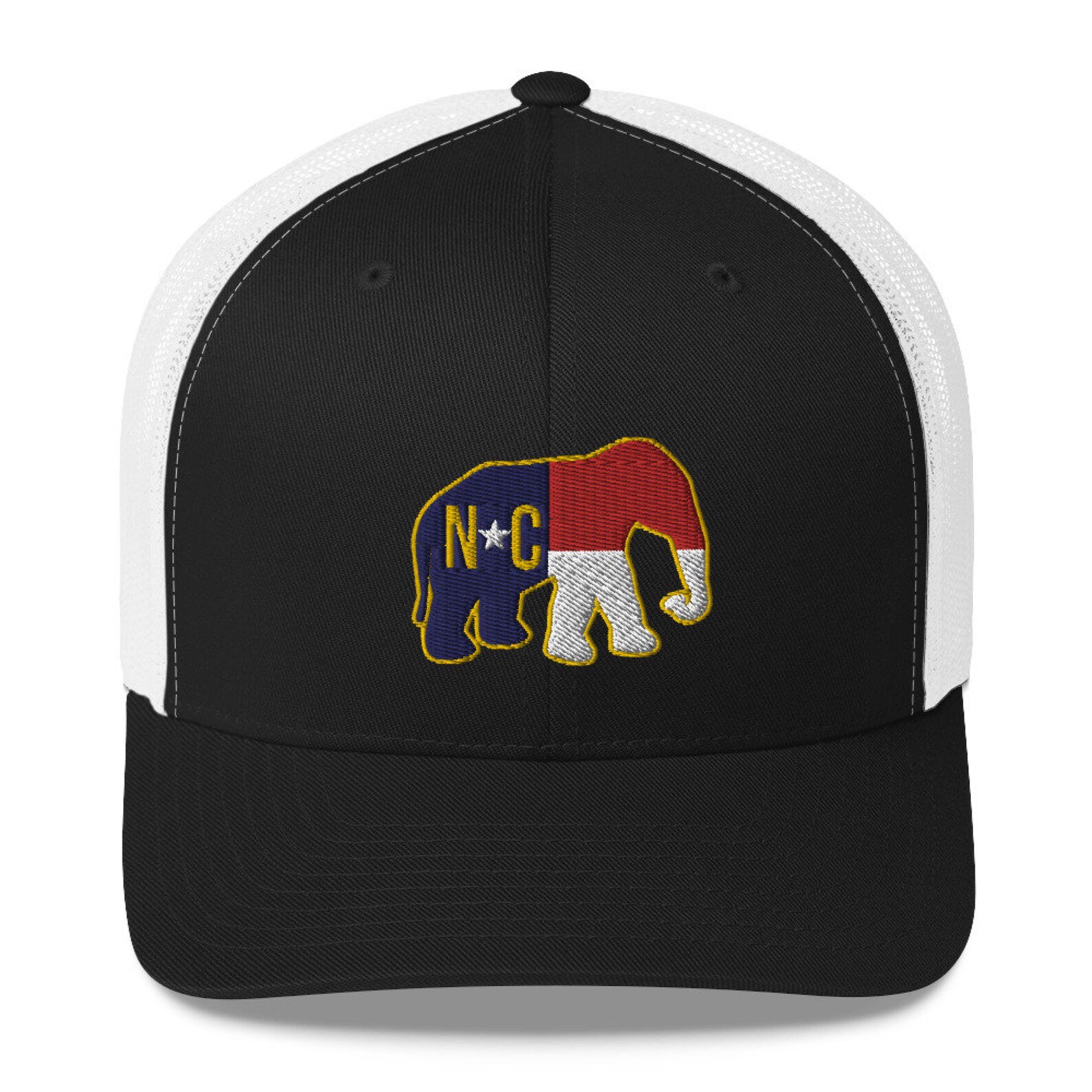 NC North Carolina Flag Elephant Mesh Trucker Cap - Etsy