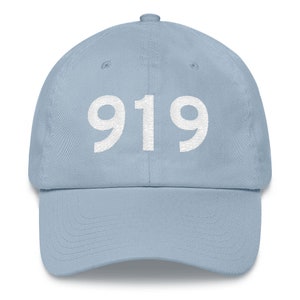 919 Area Code Dad Hat - Raleigh, Durham, Chapel Hill - Etsy