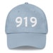 919 Area Code Dad Hat - Raleigh, Durham, Chapel Hill - Etsy