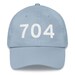 704 Area Code Dad Hat - Charlotte, Gastonia, Mooresville - Etsy