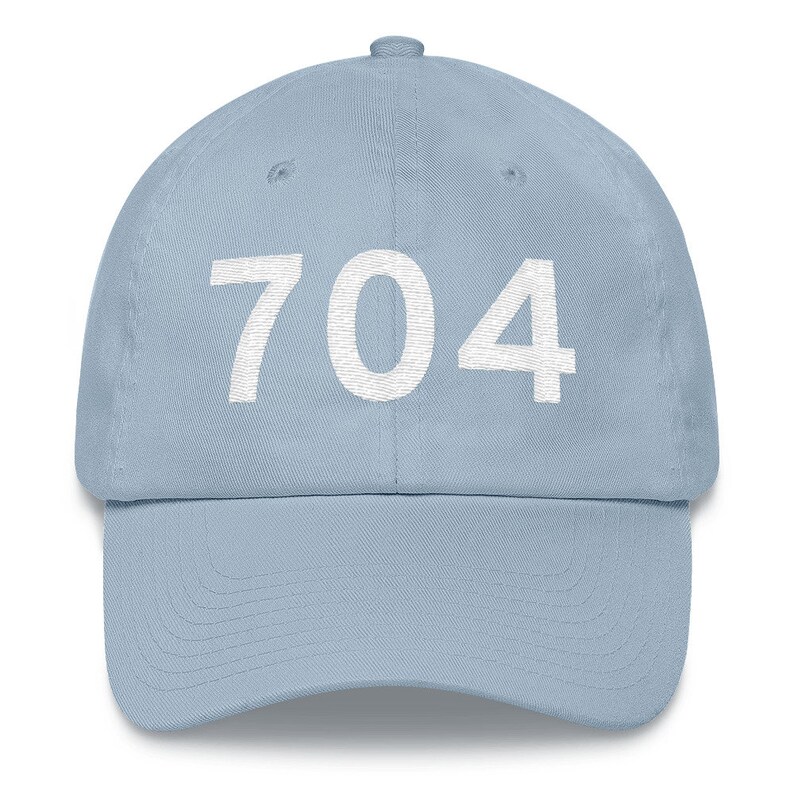 704 Area Code Dad Hat - Charlotte, Gastonia, Mooresville - Etsy