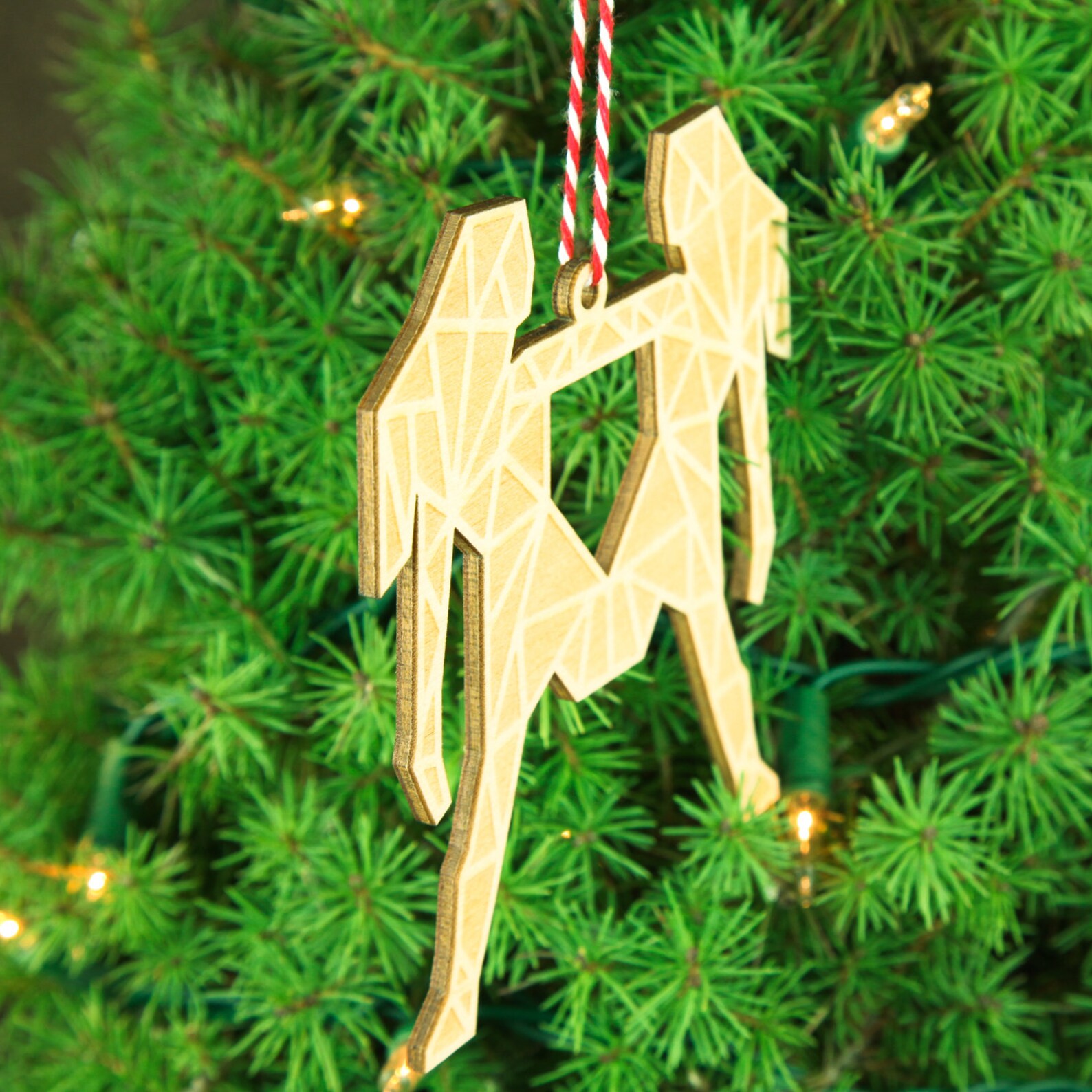 Geometric Christmas Ornament Gemini Christmas Ornament-modern - Etsy