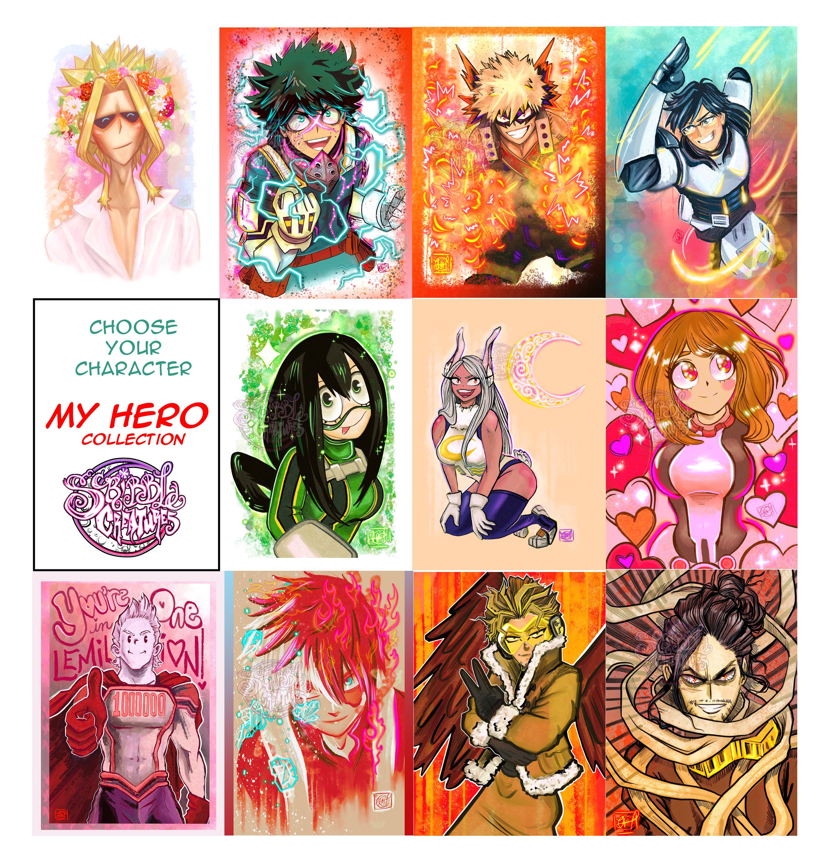 Rumi Usagiyama MHA Mirko 5x7 Art Print from Boku No Hero | Etsy