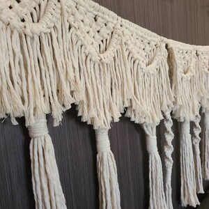 Macrame Decor Macrame Banner Macrame Wall Hanging Boho | Etsy