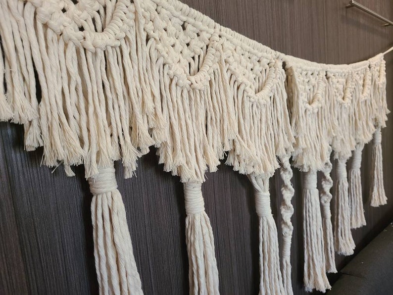 Macrame Decor Macrame Banner Macrame Wall Hanging Boho | Etsy