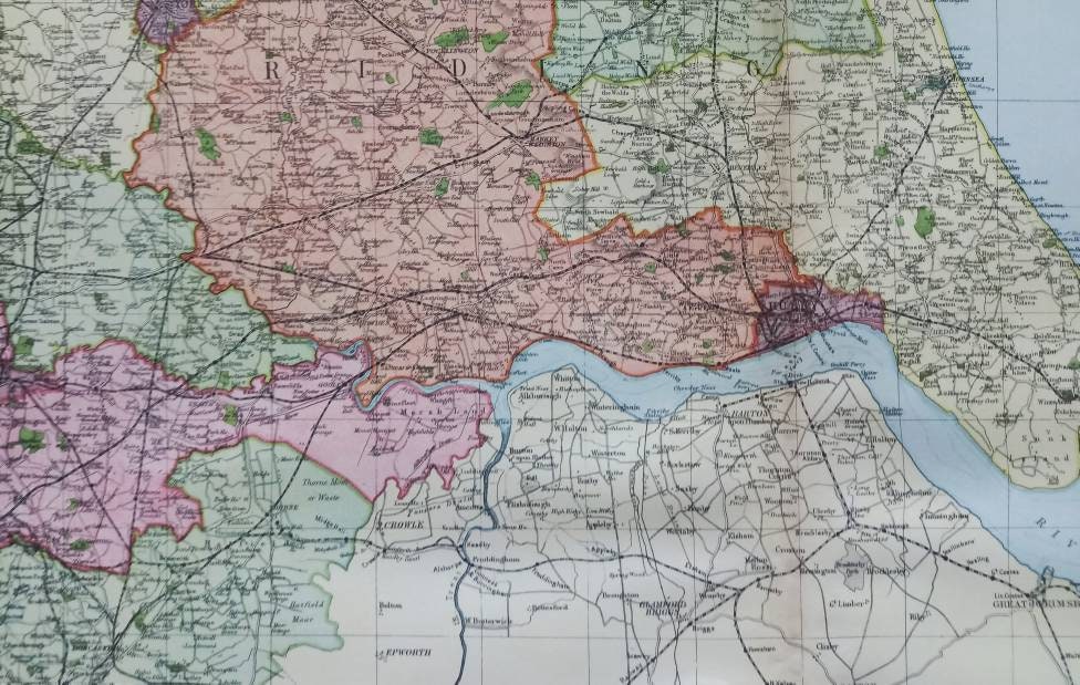 1904 South East Yorkshire Antique County Map. Cartography, 117 years ...