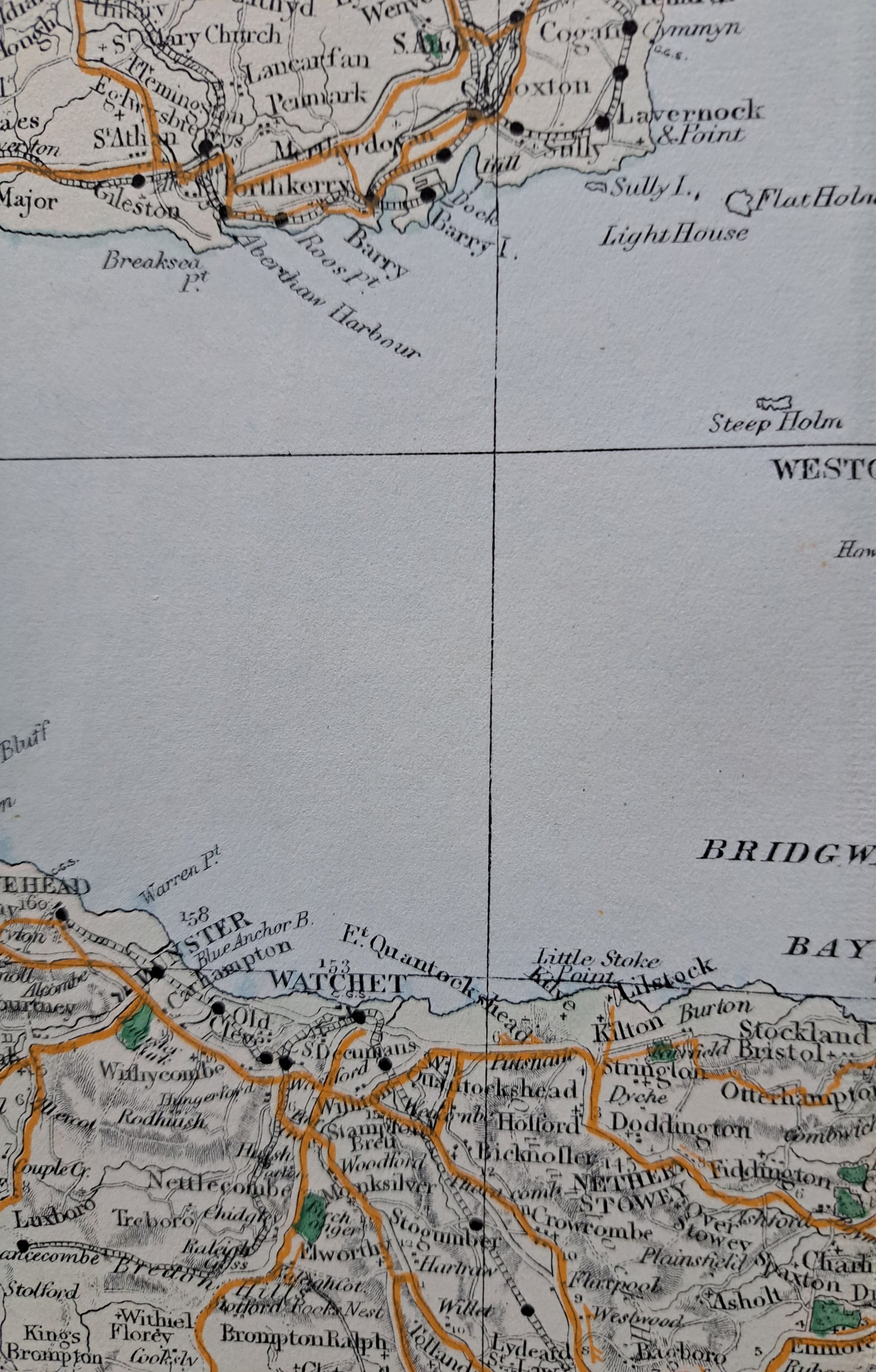 1906 Antique North Somerset Road Map. Original Edwardian Map - Etsy