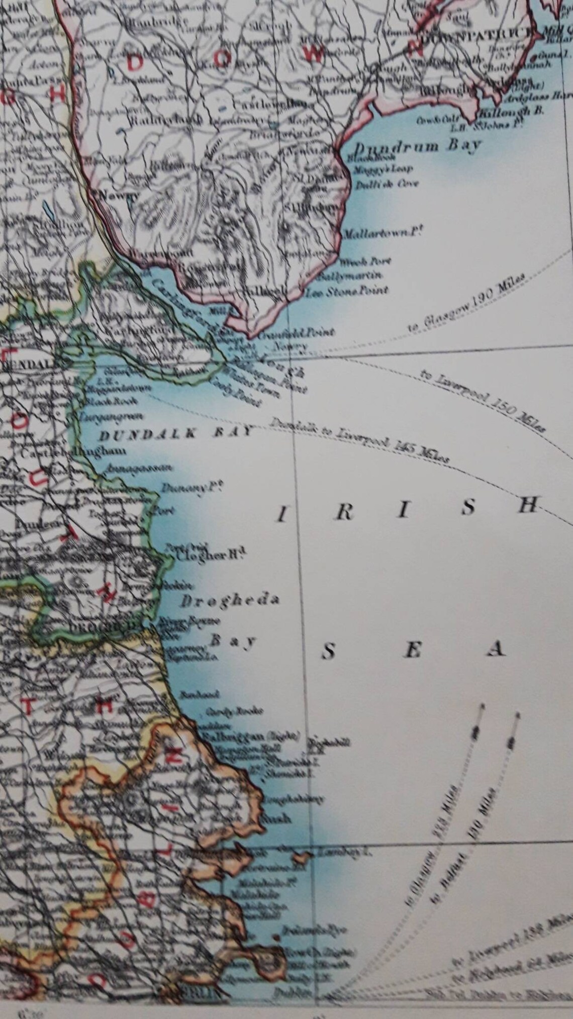 1896 Louth Meath Cavan & Monaghan. Antique Map. Original 125 - Etsy