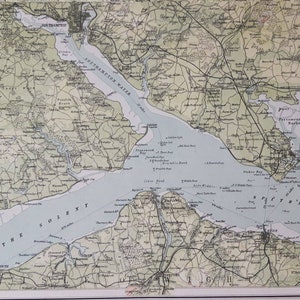 1898 Bournemouth Map; Solent & Spithead Map. Split Map. Dorset ...