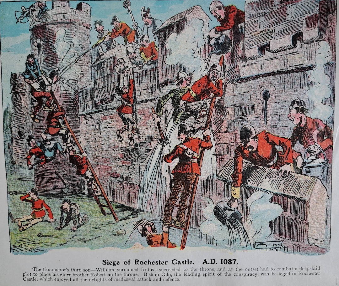 1905 Comic Antique Print. How to Conquer a Castle. Arthur Moreland ...