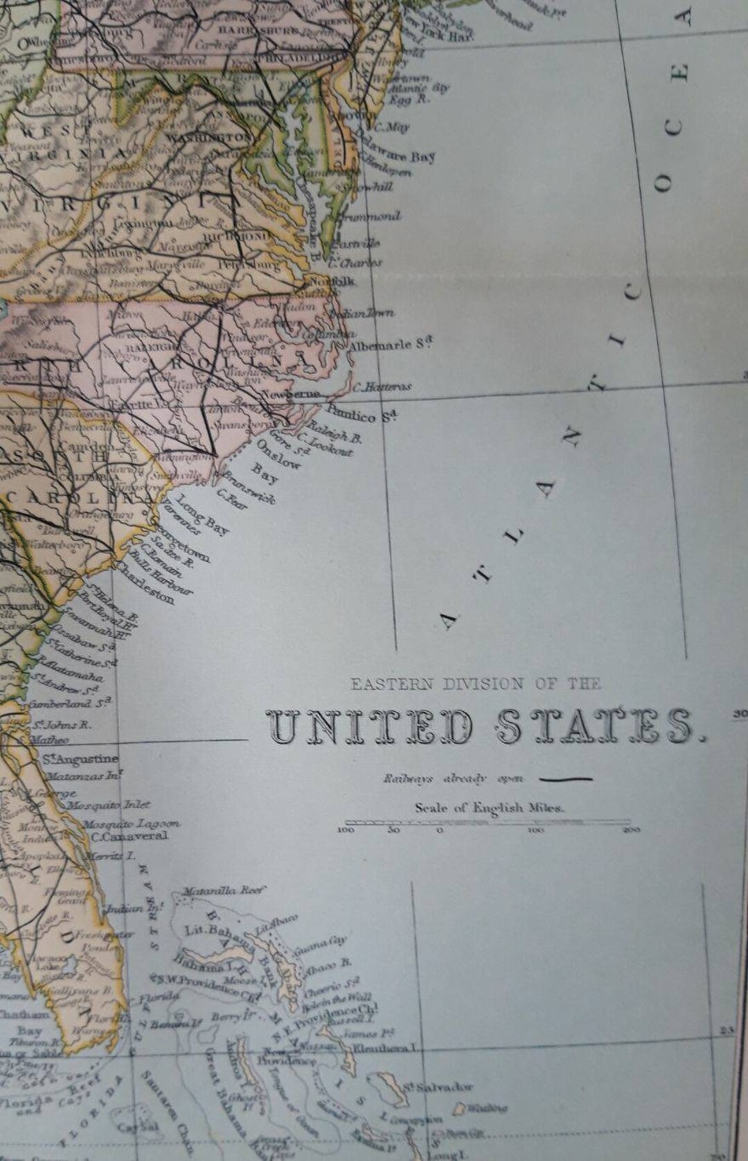 United States, Eastern Division, Map C1880 | North America History ...