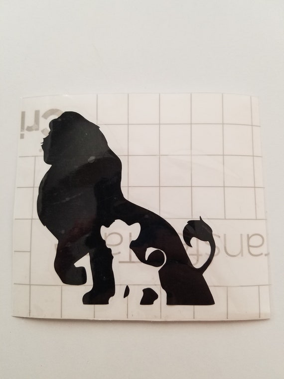 Lion King Mufasa and Simba Vinyl Sticker - Etsy