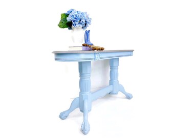 Blue Console Table - Etsy