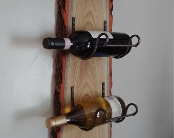 Live edge wine rack | Etsy