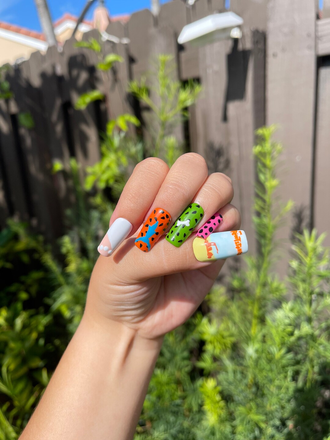 Bedrock Press on Nails - Etsy