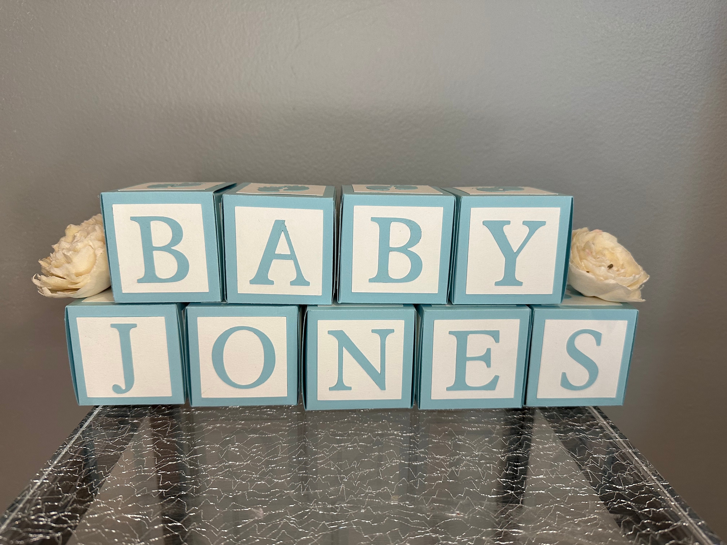 Customizable Cardstock Baby Blocks - Etsy