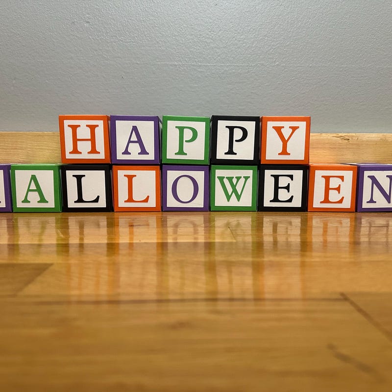 Halloween Blocks - Etsy
