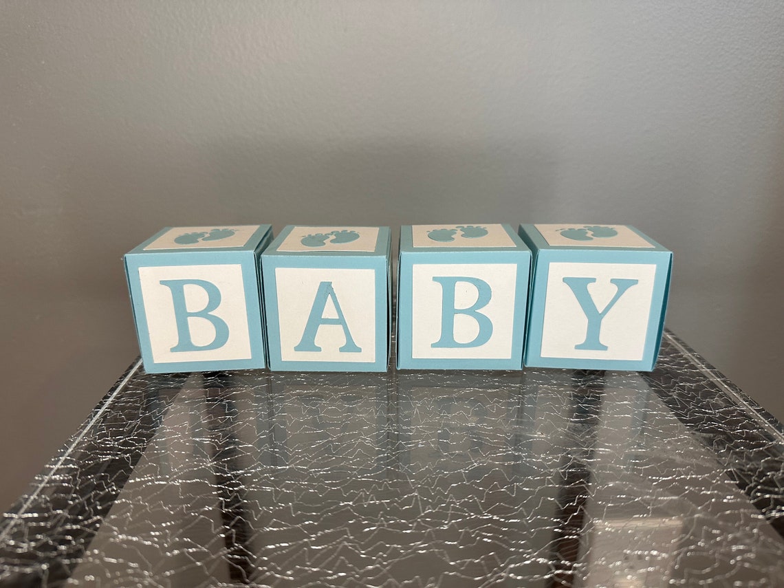 Customizable Cardstock Baby Blocks - Etsy