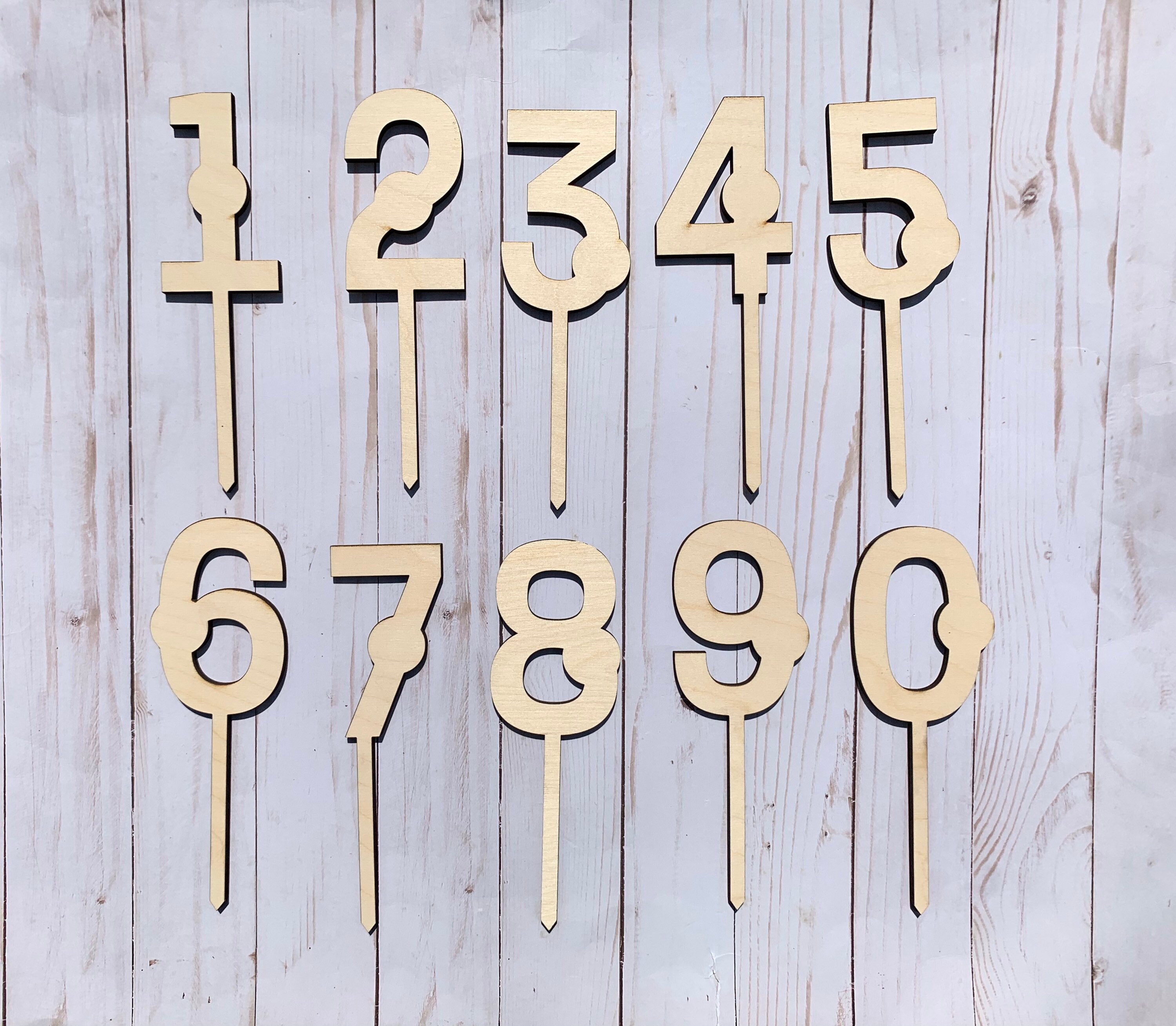 Number Cake Toppers - Etsy