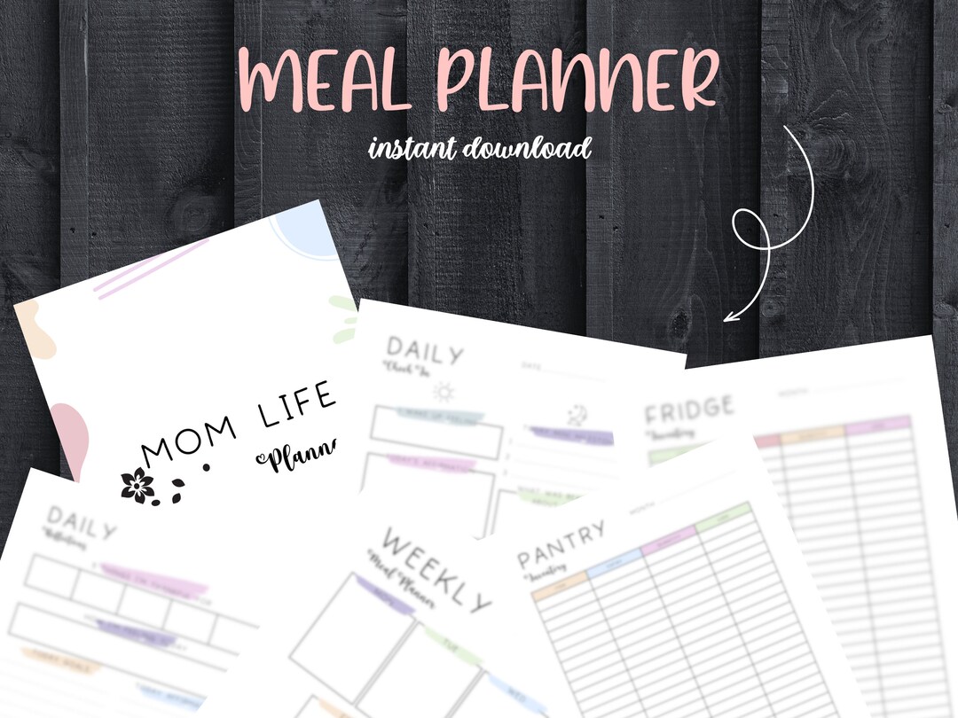 Family Meal Planner, Food Diary, Weekly Meal Planner - Stay Organized ...
