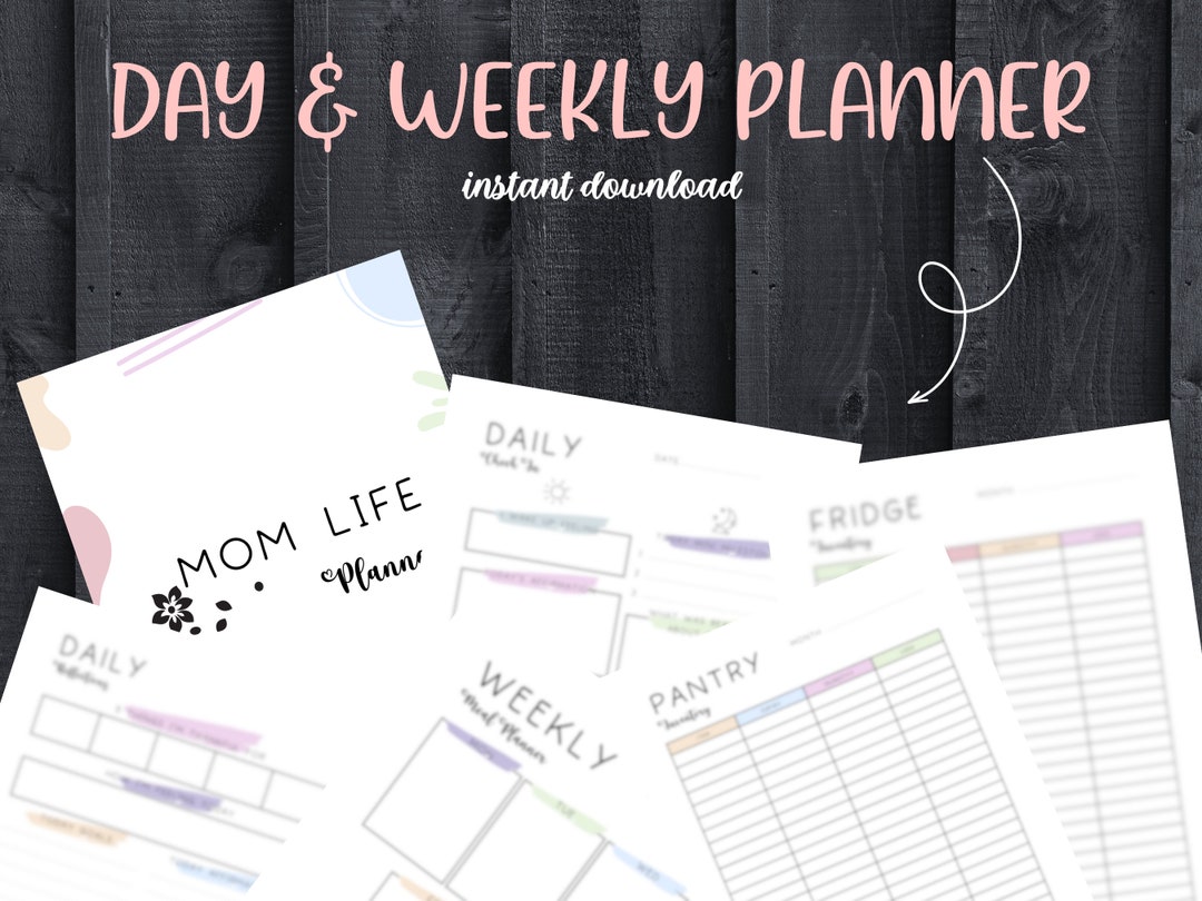 Work Day Thoughts Organizer, ADHD Daily Planner - Boost Productivity ...