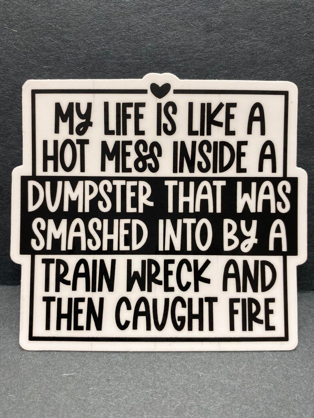 My Life is Like a Hot Mess Inspirational Decals Waterproof - Etsy