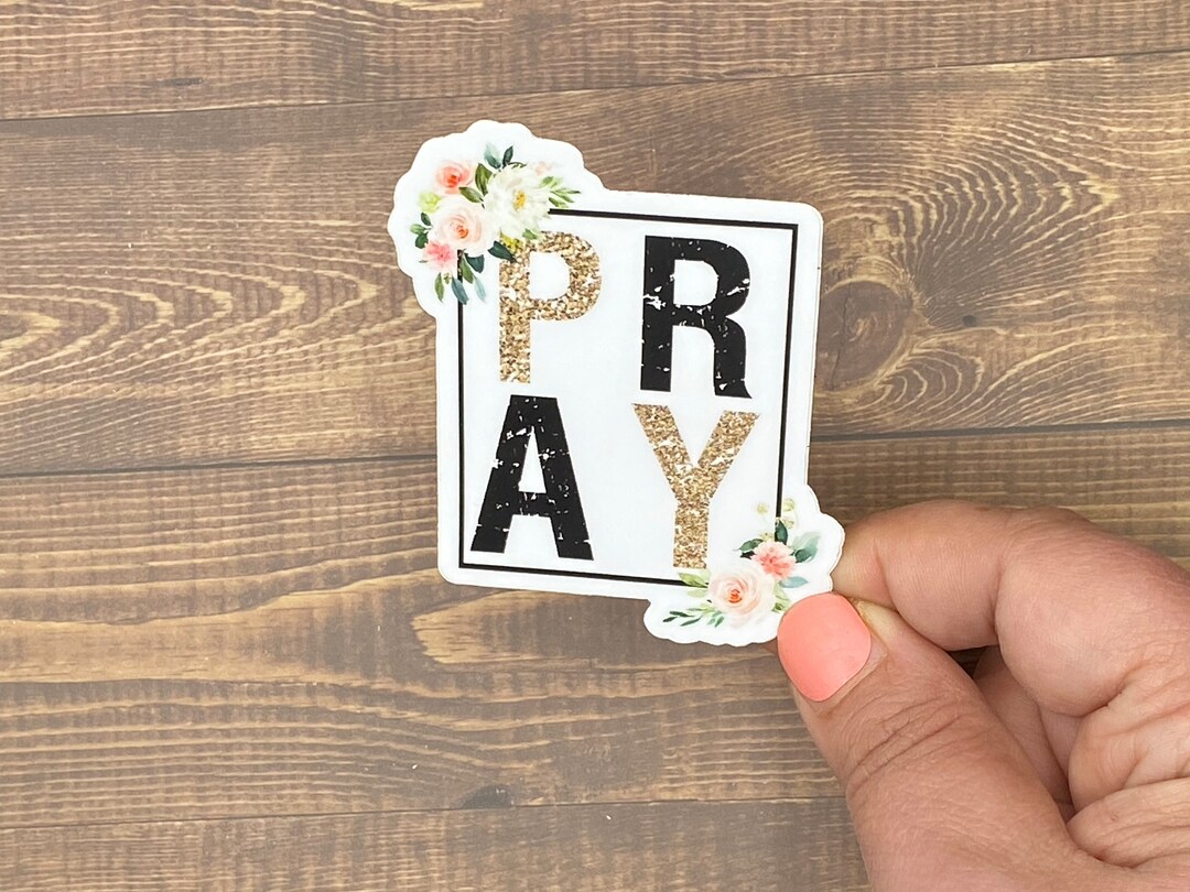 Pray, Bible Verse, Inspirational Decals, Waterproof Stickers, Trending ...