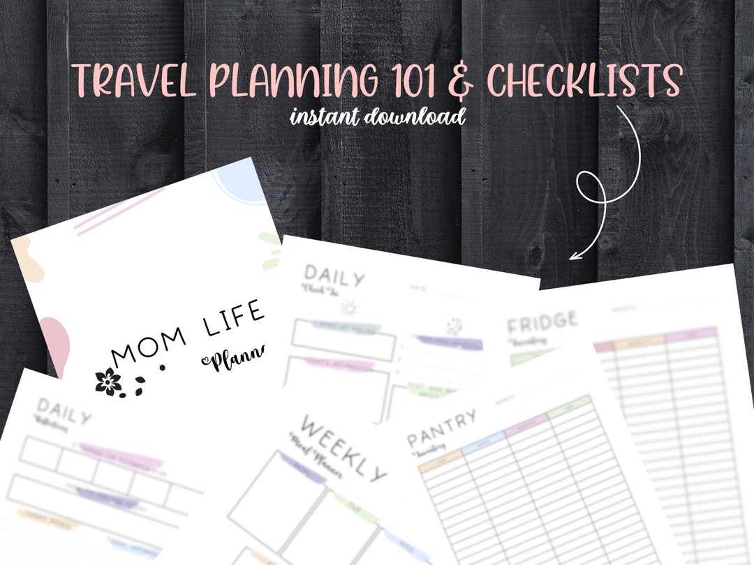 Family Travel Planner: Adhd-friendly Vacation Organizer With Packing ...