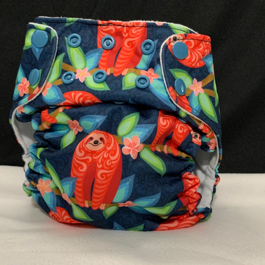 Happy Sloths One Size Fits Most Cloth Pocket Diaper/cloth Nappy/swim ...
