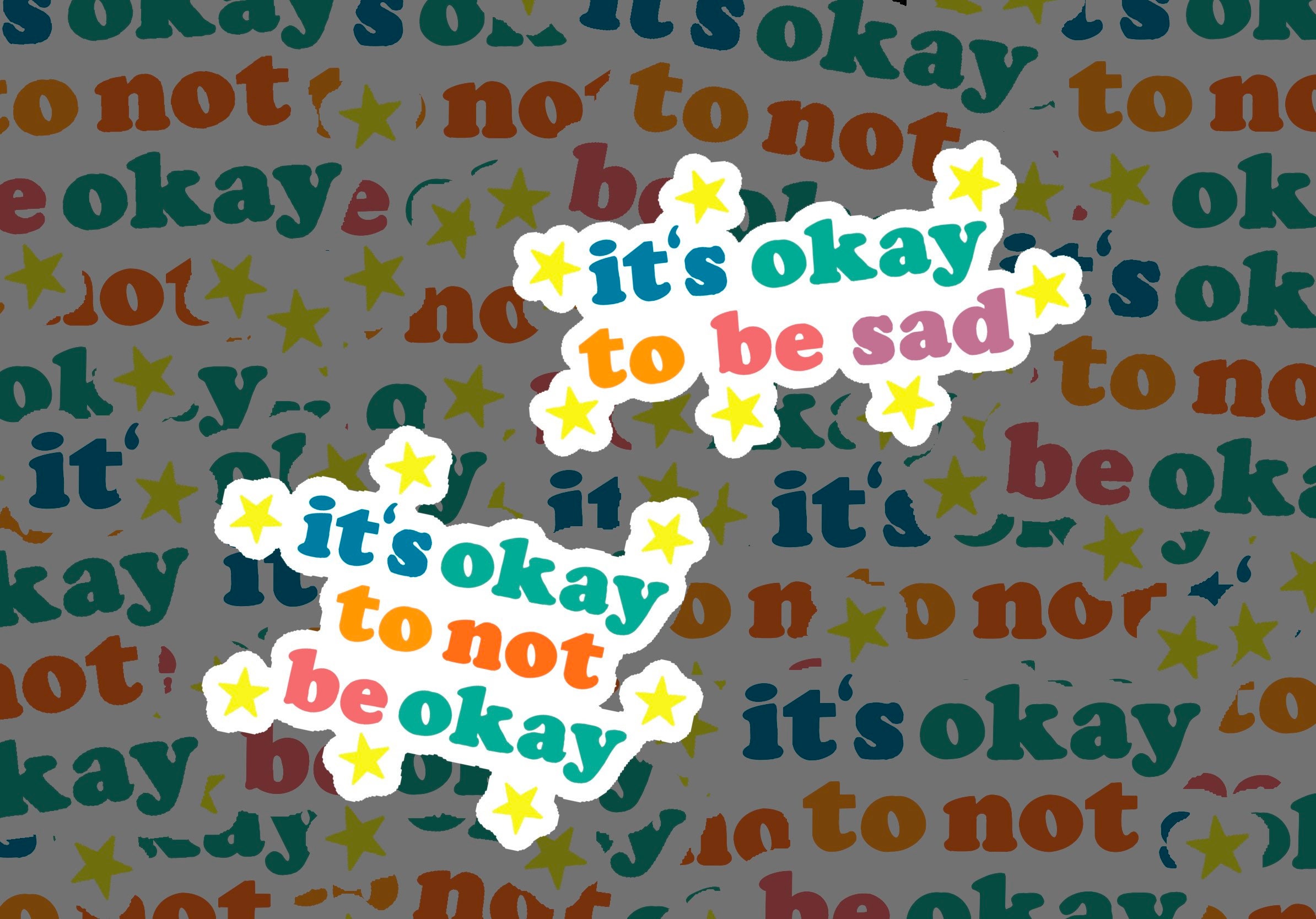 Its Okay Sticker Pack - Etsy