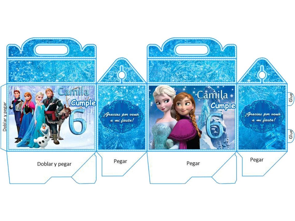 Editable Printable Kit Frozen Elsa Y Ana [caprito Toppers Wrappers ...