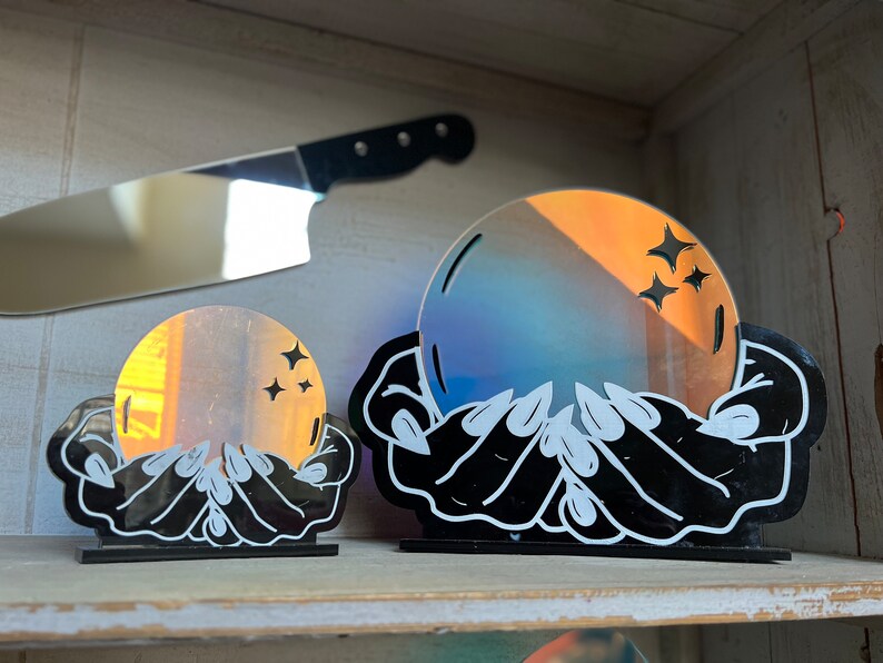 Iridescent Acrylic Crystal Ball// Witch Decor// Witch Ball// - Etsy