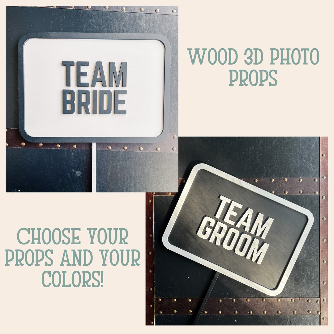Photo Booth Props Custom Photo Props Custom Photobooth Props Wedding ...