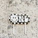 Checker Number Cake Topper Neutral Checker Print Cake Number Topper ...