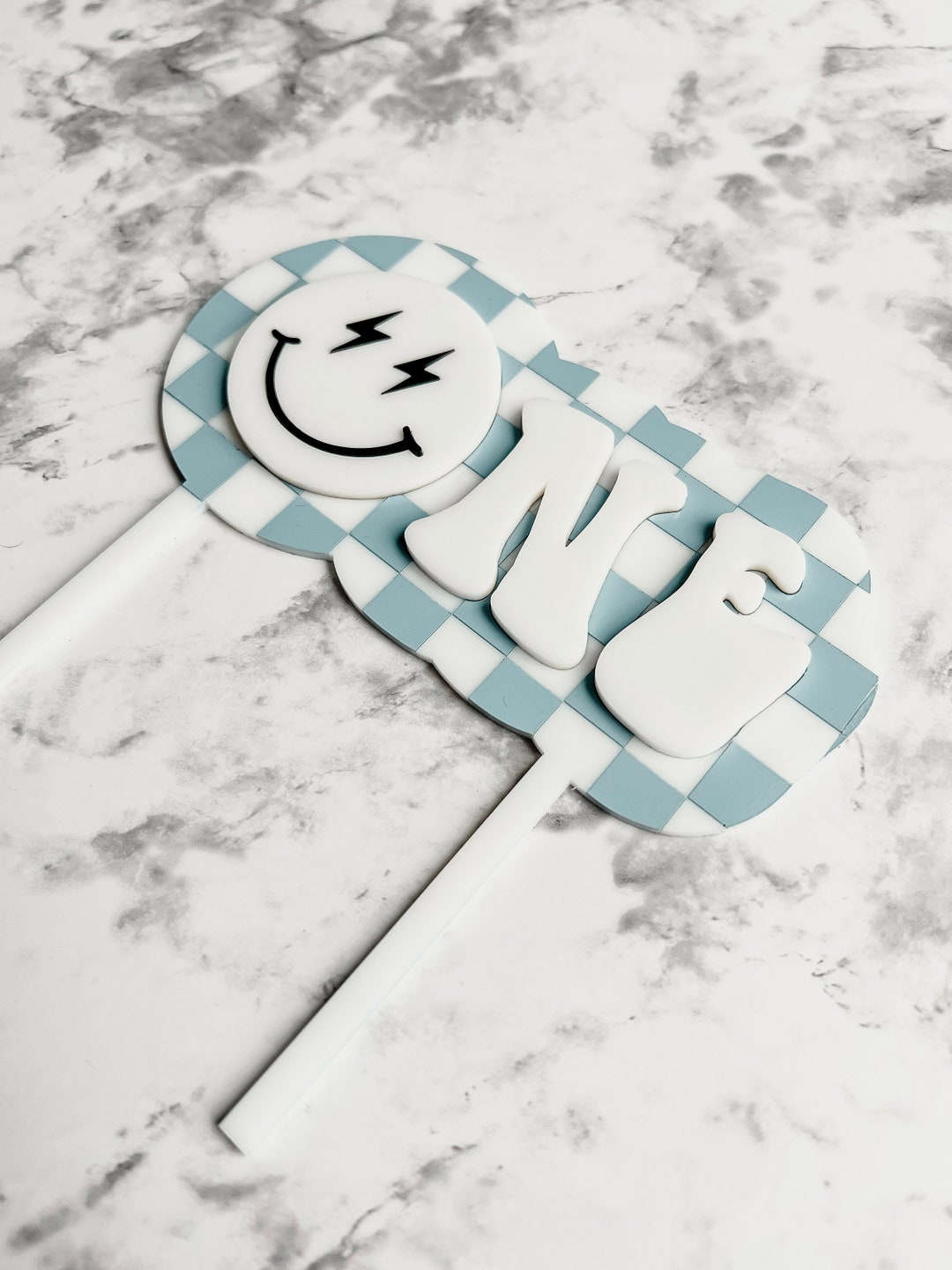 One Happy Dude Blue One Cool Dude Cake Topper Blue One Happy Dude ...