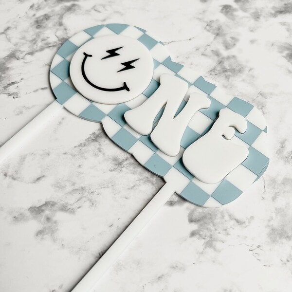 Blue One Happy Dude Birthday - Etsy