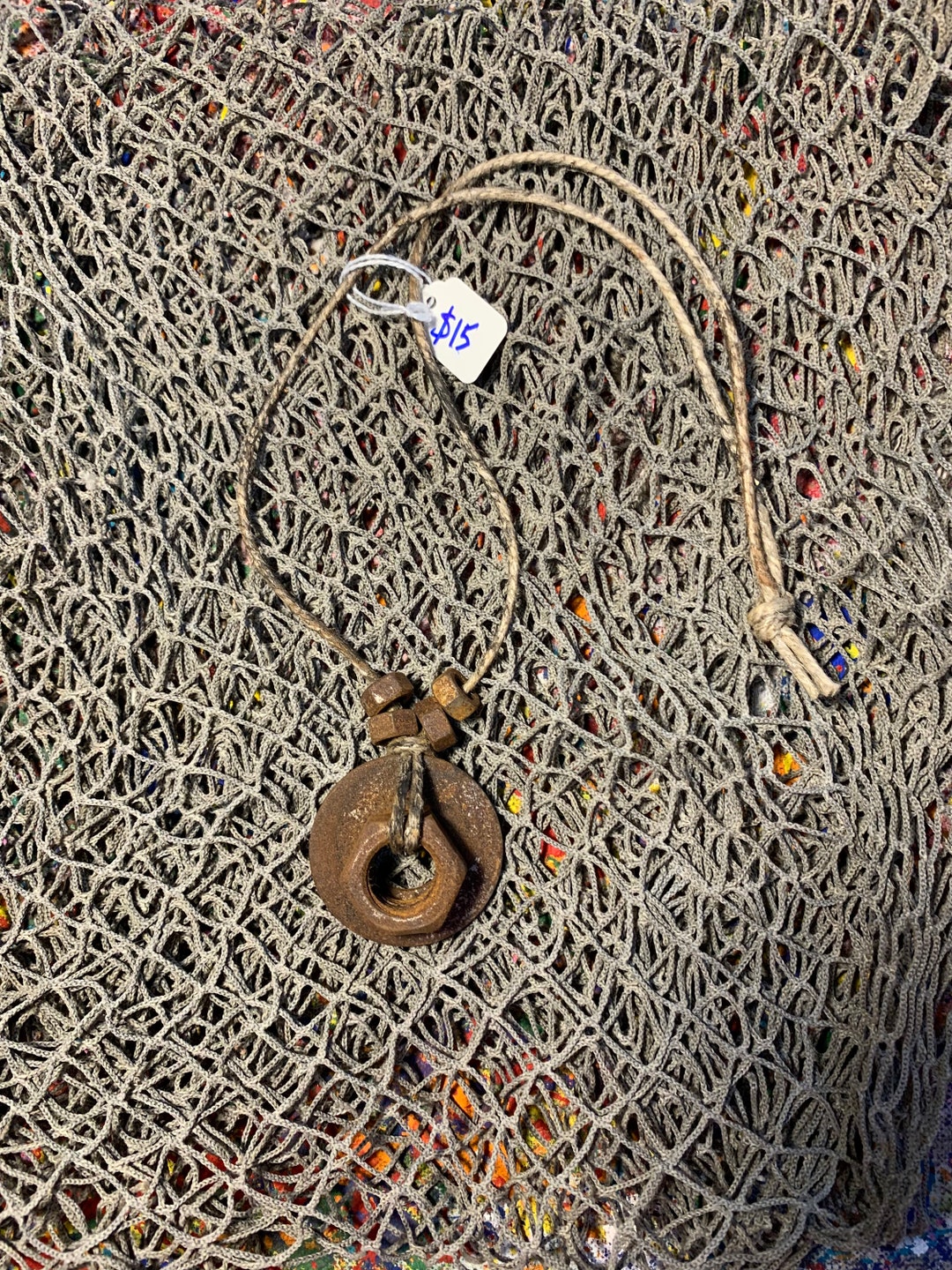 Post Apocalyptic Necklace on a Distressed Hemp Cord - Etsy