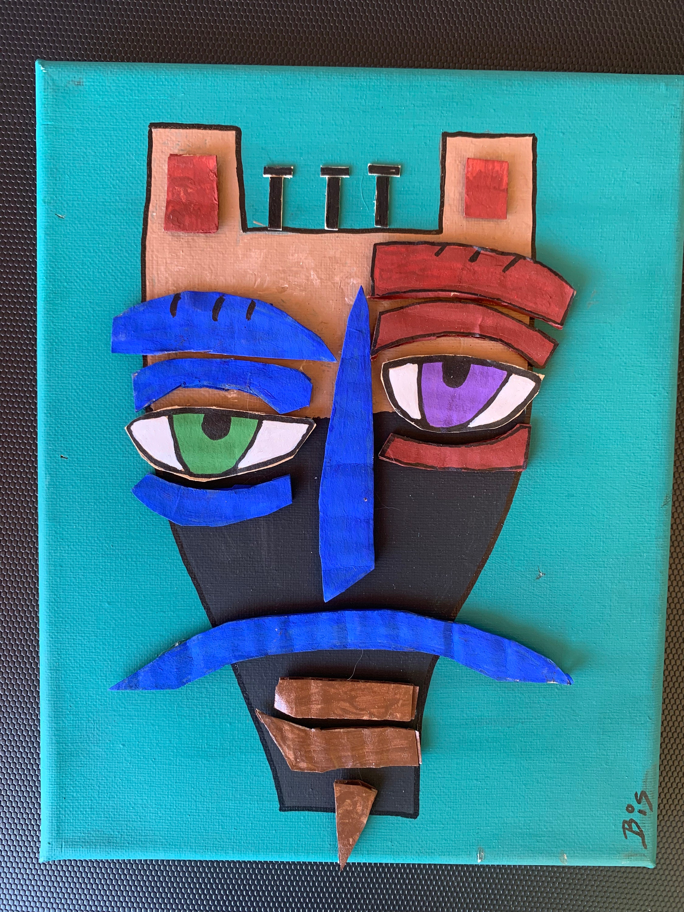 Blue Devil 8x10 Acrylic Painting on Canvas - Etsy