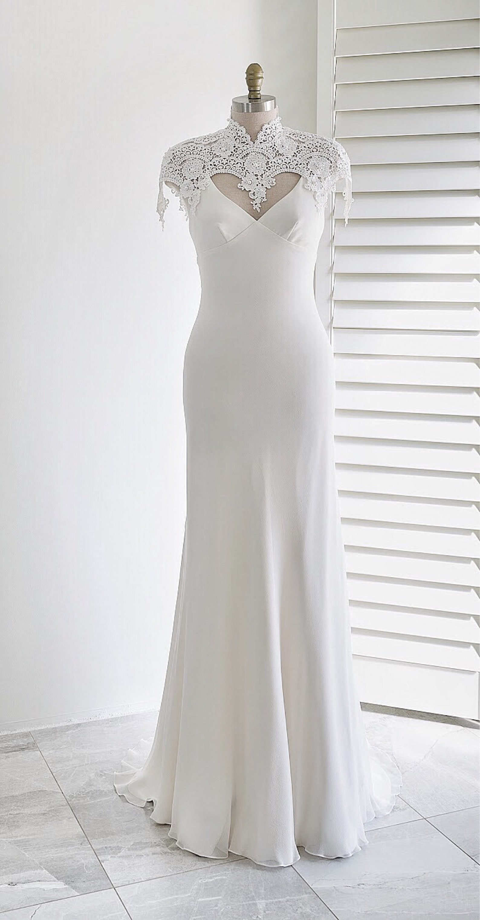 Bridal Beaded Lace Shoulder Capelet Wedding Cover up Guipure - Etsy