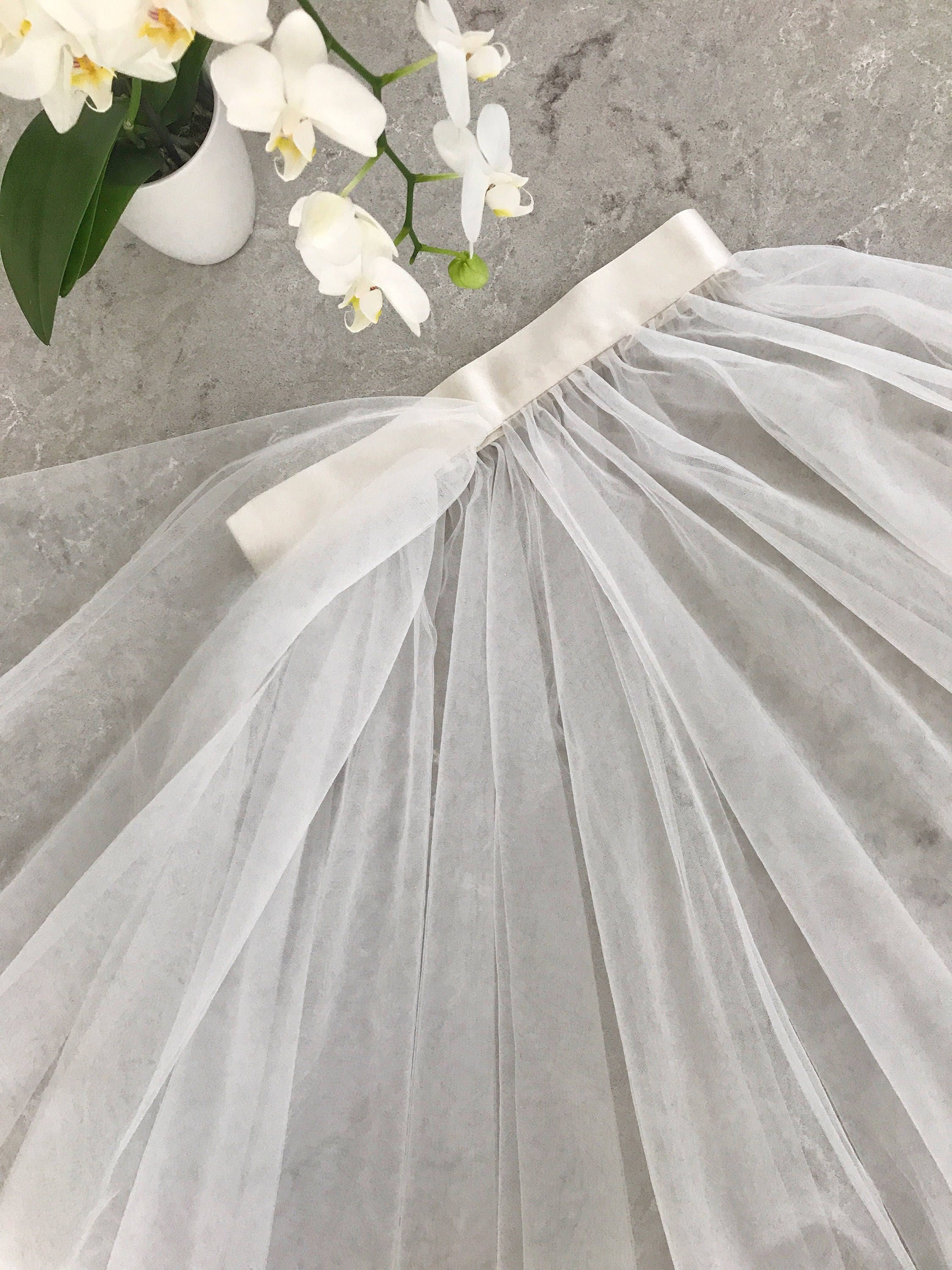 Bridal Tulle Skirt Overlay/ Full Length Tutu/ Floor Length - Etsy Australia