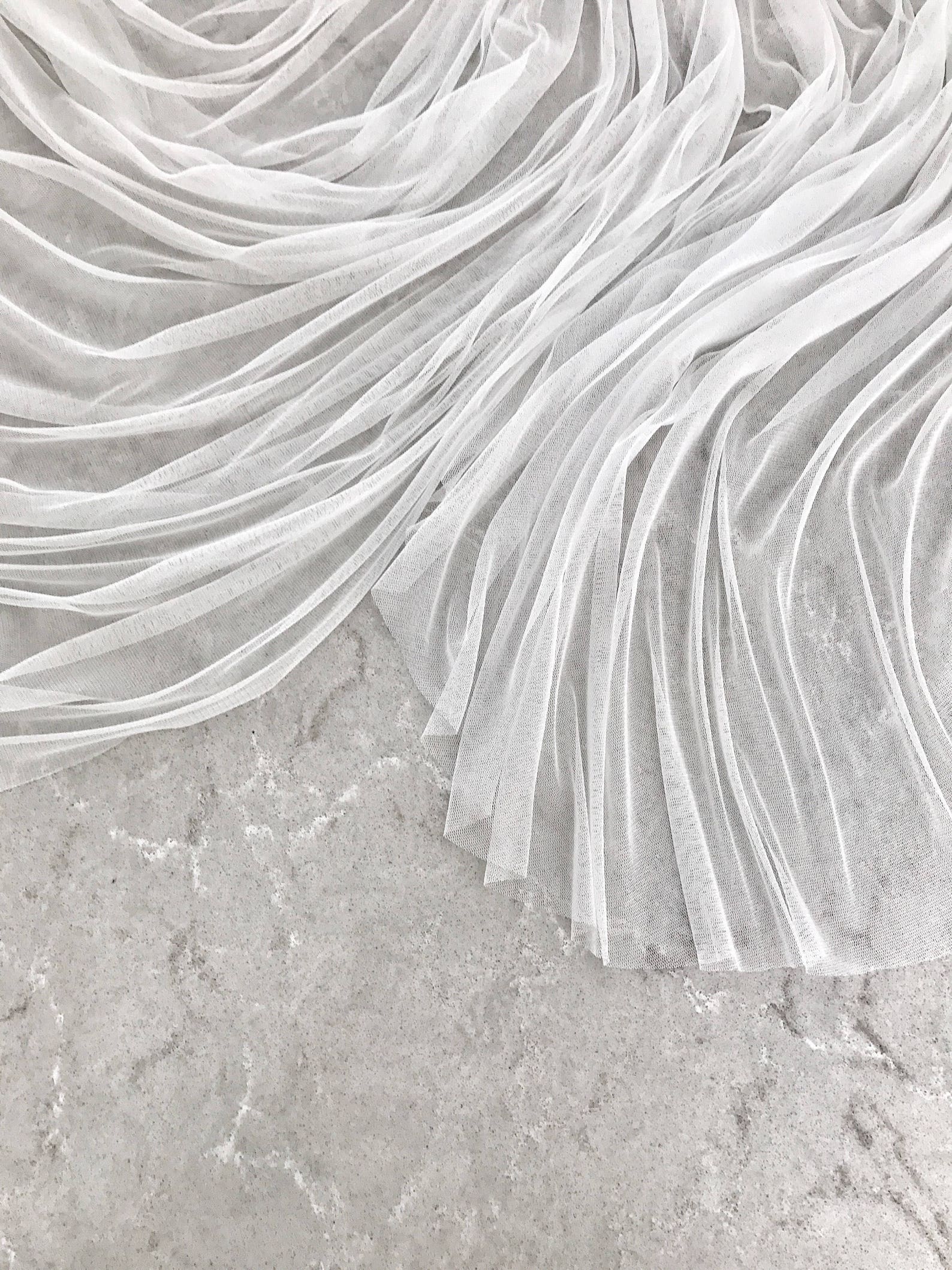 Silk veil Simple veil Soft classic long veil Boho cut edge | Etsy