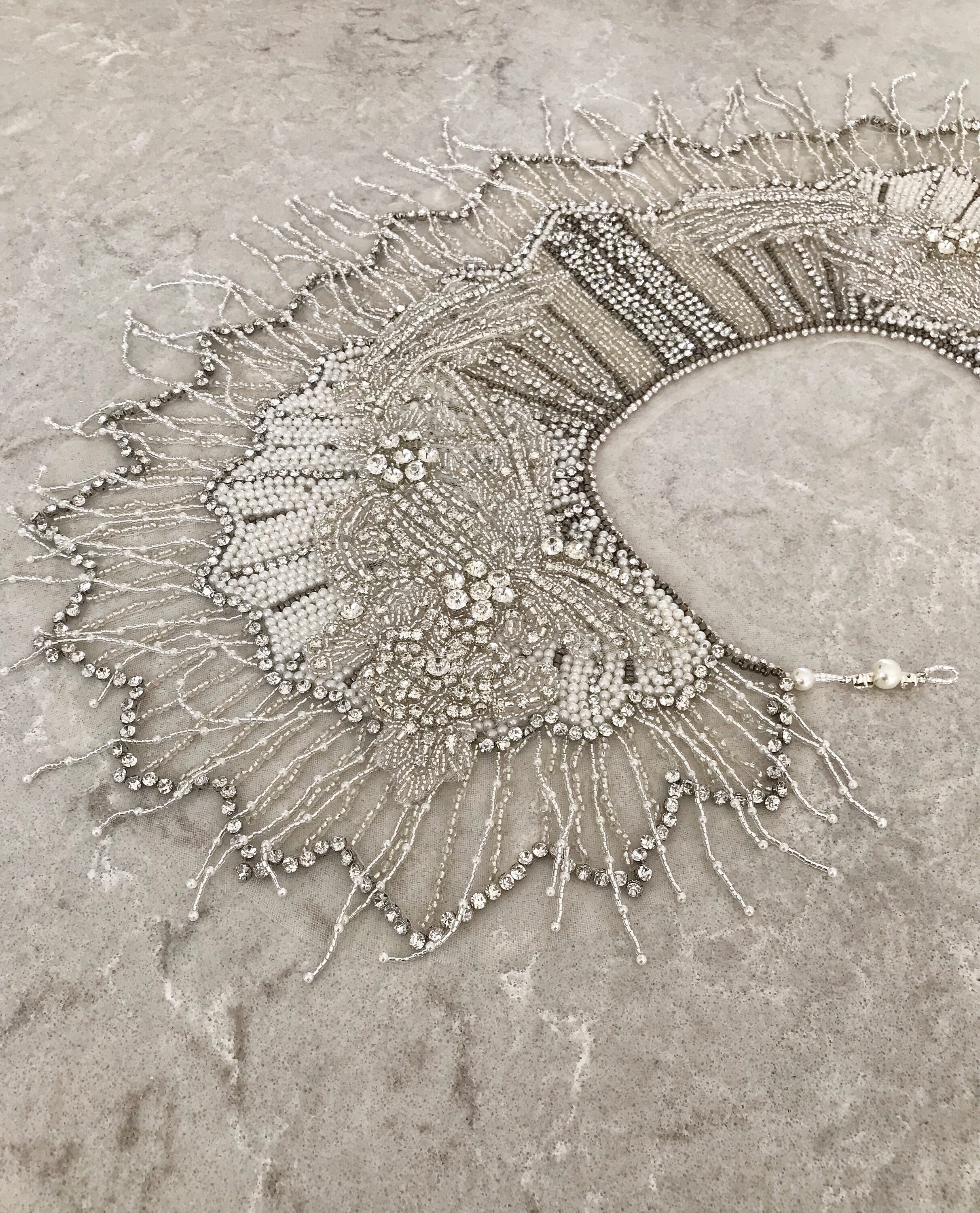 Beaded Bridal Capelet Wedding Cape Bridal Cover up Vintage | Etsy