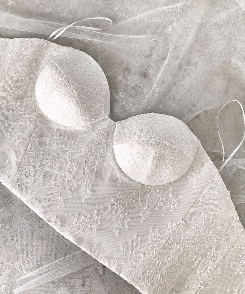 Ivory Corset Lace Bridal Top Sweetheart Bridal Separates Top - Etsy UK
