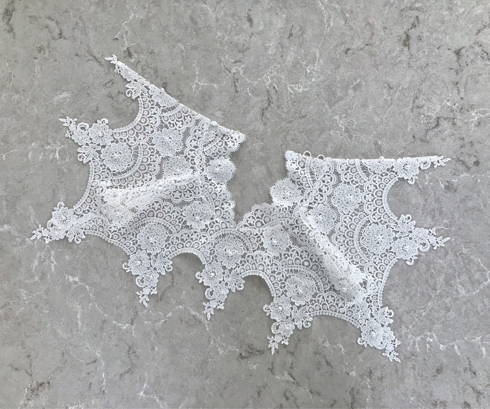 Bridal Beaded Lace Shoulder Capelet Wedding Cover up Guipure - Etsy