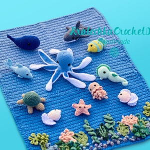 Ocean Theme Baby Play Mat, Under the Sea Baby Gift Set, Ocean Nursery ...