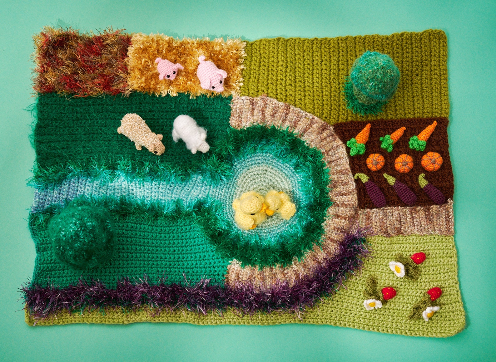 Farm Baby Play Mat, Fairy Garden Playmat, Sensory Toys, Play Room Decor ...
